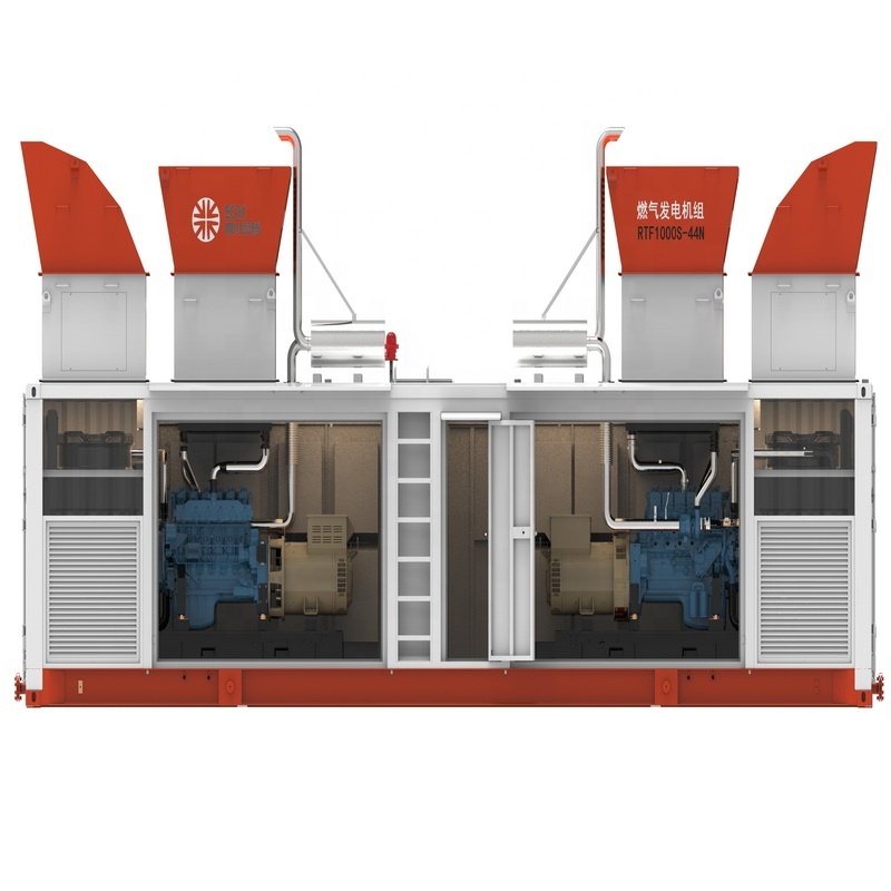 Soundproof 500 KW Biogas Generator Gas Generator Sets Biomass Generator